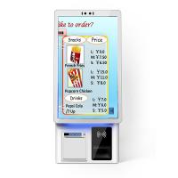 China QR Code And RFID Self Service Kiosk With 10 Point Capacitive Touch For Ticket Printing for sale