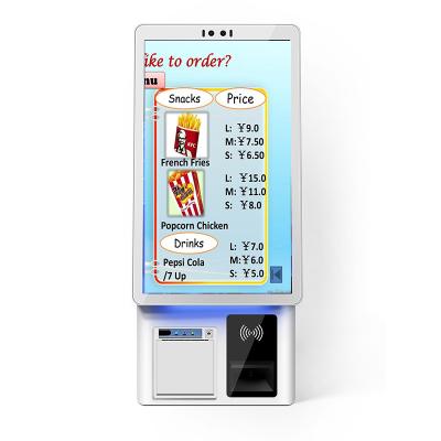 China QR Code And RFID Self Service Kiosk With 10 Point Capacitive Touch For Ticket Printing for sale