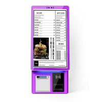 China Food Ordering Machine Self Payment Kiosk With LCD Touch Screen And Camera Parts for sale