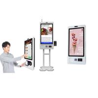China Capacitive Touch 10 Point Self Ordering Kiosk Ticket Printing Qr Scanner Rfid Reader for sale