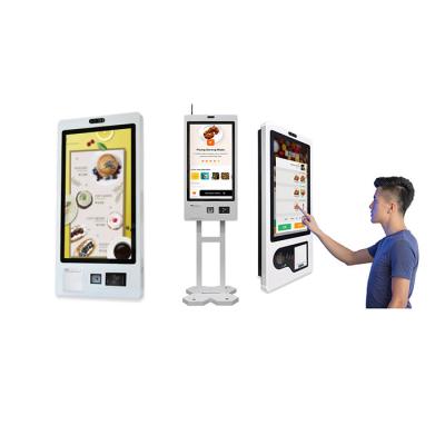 China Self Ordering Kiosk All in One Thermal Printer Wall-mounted Touch Screen Self Service Payment Kiosk for sale