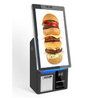 China 15.6 Inch Kiosk Pcap Floor Stand Self Service Digital Touch Screen Kiosk With Printer for sale