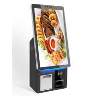 China Fast Food 21.5 24 32 Inch Touch Screen POS Self Checkout Machine Self-Service Payment Ordering Kiosk For Restaurants for sale
