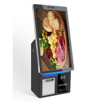 China Fast Food 21.5 24 32 Inch Touch Screen POS Self Checkout Machine Self-Service Payment Ordering Kiosk For Restaurants for sale