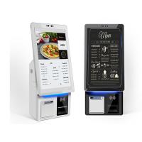 China Fast Food 21.5 24 32 Inch Touch Screen POS Self Checkout Machine Self-Service Payment Ordering Kiosk For Restaurants for sale