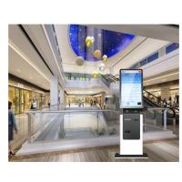 China Crtly 27 Inch Touch Screen Card Reader With Cash Recycler Utility Bill Outdoor Payment Kiosk Cash Recycler for sale