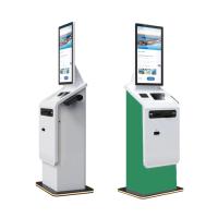 China Capacitive Touch Self Service Kiosk with Thermal Printer Scanner Camera and RFID for sale