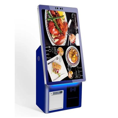 China Customizable Desktop Self Ordering Kiosk With Ticket Printing And Scanner For Restaurants for sale