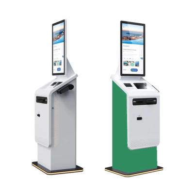 China All Made By Steel Automatic Check In Terminal With Integrated Card Dispenser for sale