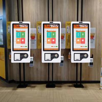 China 10 Point Capacitive Touch Restaurant Self Ordering Kiosk With Ticket Printing And RFID Reader for sale