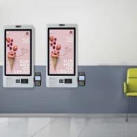 China All Steel Customizable Hotel Lobby Kiosk with Wi Fi Bluetooth Supports Recycling Card Dispenser for sale