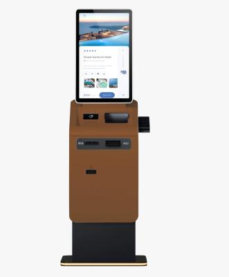 China Thermal Printer Self Service Kiosk with Barcode Scanner Camera and QR Code/RFID Support for sale