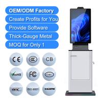 China 27'' 32'' Indoor Card Dispenser Ticket Printer Kiosk Self Check in Out Kiosk Hotel Self Service Cash Payment Kiosk Terminal for sale