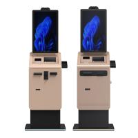 China 27 32 Inch Touch Screen Self Service Payment Kiosk Indoor Self Receipt Printer Card Dispenser Cash Coin Recycler Payment Kiosk for sale
