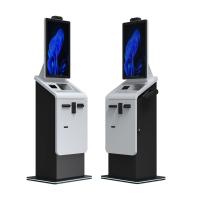 China 27 32 Inch Self Service Touch Screen Payment Kiosk Machine Cash Recycler Redemption Card Reader Dispenser Ticket Printer Kiosk for sale