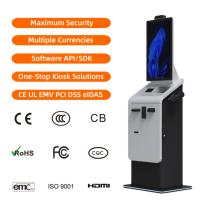 China Self Service Payment Terminal  Touch Screen Self Airport Check in Cash Recycler and Ticket Printer Cash Dispenser Payment Kiosk for sale