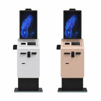 China Self Service Card Reader Cash Payment Kiosk Terminal Android Touch Screen Currency Exchange Payment Kiosk with A4 Printer for sale