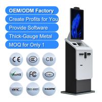 China Floor Standing Self Service Payment Terminal SDK 27/32 Inch Capacitive Touch 10 Point Card Reader Cash Coin Payment Receipt for sale