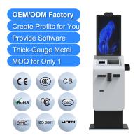 China Airport Parking Hotel Capacitive Touch Screen Self Service Payment Ticket Printer Cash Coin Recycler SDK Facial Recognition for sale