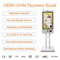 China Restaurant Self Checkout Kiosk Capacitive Touch Screen Self QR Scanner Card Reader Ticket Printer Ordering Payment Kiosk for sale