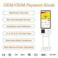 China 21.5 23.8 27 32 Inch Self Service Wall Mount Food Ordering Payment Kiosk SDK POS/QR Code Order Cashless Payment Kiosk for sale