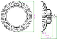 China AC265V 100 Watt 0.95 Led High Bay Lights Round Platter Factory for sale