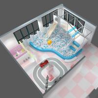 China Customized Colors BettaPlay Kids Indoor Macaron Soft Playground Small Area Play Center for Girls for sale