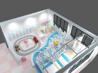 China Customized Colors BettaPlay Kids Indoor Macaron Soft Playground Small Area Play Center for Girls for sale