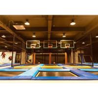 China Galvanized Tube PP Spring The Perfect Combination for an Indoor Commercial Playground Trampoline Park at a Resort Hotel for sale