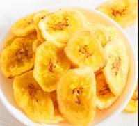 China Natural Organic Sweetened Dried Dehydrated Banana Chips With Honey 100g for sale