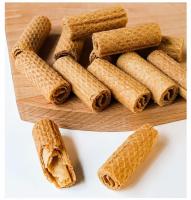 China Classic Chinese Flaky Egg Roll Biscuits Hand Made Small Pack for sale