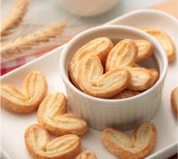 China HACCP Individually Wrapped Tea Cookies Original Milk Butterfly Crisp for sale