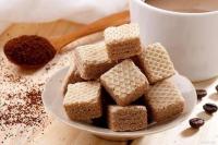China Portable Coffee Flavored Wafer Biscuits Without Preservatives For Leisure Time for sale