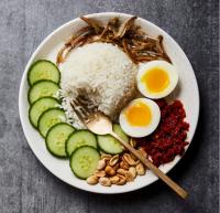 China Southeast Asian Cuisine Coconut Milk Rice Nasi Lemak Authentic Taste Vacuum Packaging for sale