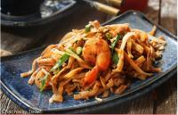 China Malay Stir Fried Flat Rice Noodle With Beef HACCP 24 Months Shelflife for sale