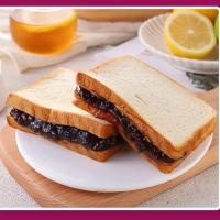 China Ready To Eat Packaged Sandwich Bread With Purple Rice Bag Packaging for sale