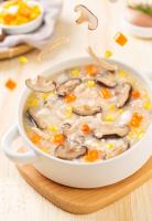 China Mushroom Chicken Flavor Freeze-dried Porridge Fd Instant Rice For Porridge ready to eat packaged food for sale