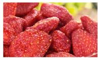 China Portable Package Dehydrated Strawberries Freeze Dried Strawberries Bulk for sale