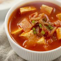 China Customized Convenient Kimchi Tofu Soup Instant Freeze Dried Soup for sale