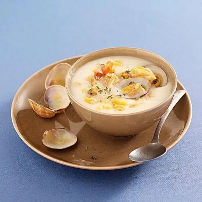 China Instant Chowder Ready To Eat Packaged Food Clam Chowder With Cream Of Potato Soup for sale