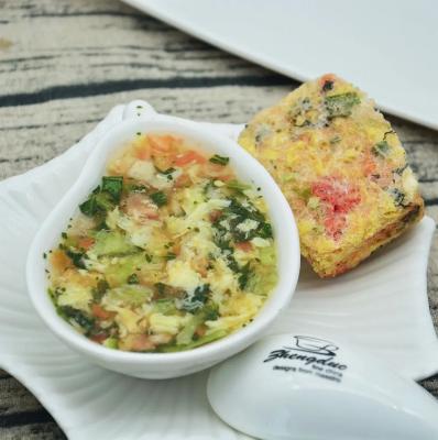 China FD Ready To Eat Packaged Food Freeze Drying Instant Vegetable Egg Soup for sale