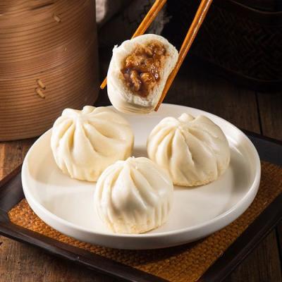 China Contains Meat Wholesale Barbecued Pork Chinese Bun Quick-Frozen Buns Wheat Flour Food for sale