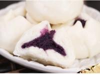 China Wholesale Delicious Frozen Food With Chinese Characteristics Purple Sweet Potato Flavor Steamed Bun Wheat Flour Food for sale
