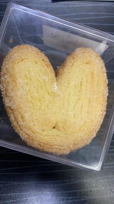China 80g Chinese Food Butterfly Pastry Palmier Cookie Biscuit Cracker Sweet Snacks for sale
