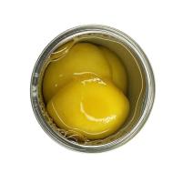 China Mygou Food Label Canned Yellow Peach Halves In Syrup In Jar Or Tins for sale