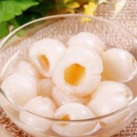 China HALAL 0.20 - 0.50% Acid Lychee Canned Fruit GMO Cultivation Syrup Preservation Process for sale