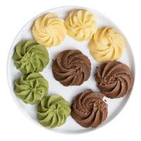 China Danish Style Butter Cookies Biscuits Premium Round Tin Sweet Biscuit for sale