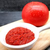 China Red Color Tomato Paste Commercial Use In Brix 36 - 38% In Cold Break In Drum 400g for sale