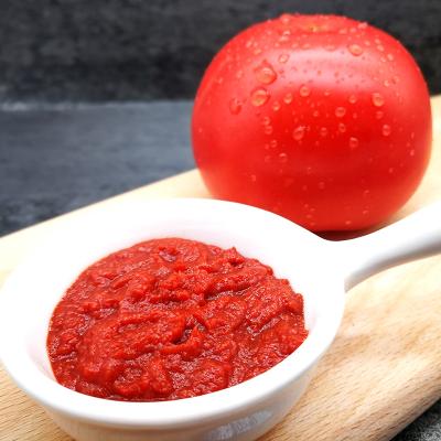 China Red Color Tomato Paste Commercial Use In Brix 36 - 38% In Cold Break In Drum 400g for sale