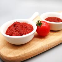 China Red Color Tomato Paste Commercial Use In Brix 36 - 38% In Cold Break In Drum 400g for sale